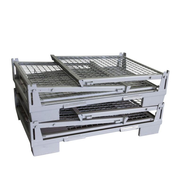 Foldable Gitterbox 835x1230 mm. Galvanized.